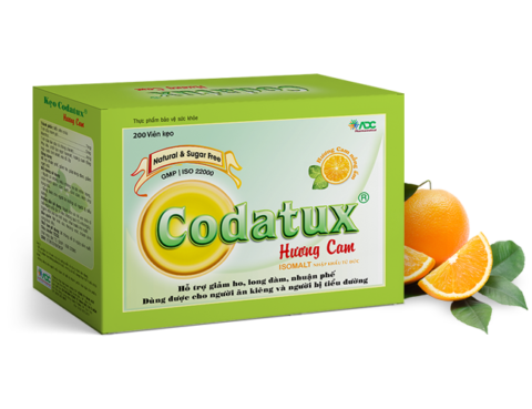 Viên ngậm Codatux Hương cam - 200 viên - Khoa Minh Healthcare